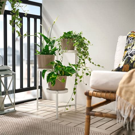 Olivblad Plantenstandaard Binnen Buiten Ecru 58 Cm Ikea