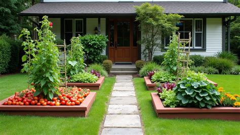 Small Front Yard Vegetable Garden Ideas Space Saving Designs Urban