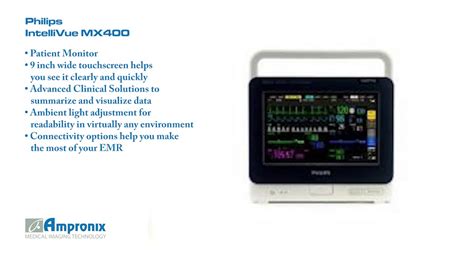 Philips Intellivue Mx400 Patient Monitor Sales Service Repair