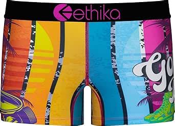 Ethika Womens Staple Boxer Brief Life Is Good Ast 4x Large At