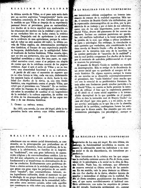 Portantiero Juan Carlos Realismo Y Realidad En La Narrativa Argentina