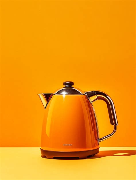 Modern Orange Kettle Photo On Lummi