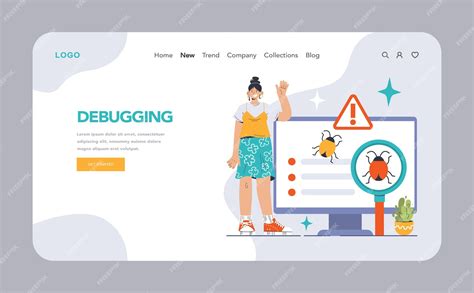Premium Vector Software Testing Web Banner Or Landing Page Code