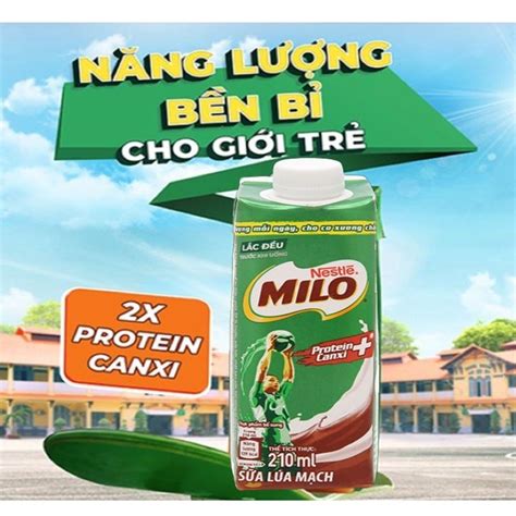 Sữa Lúa Mạch Nestle Milo Chai Nắp Vặn Cá Tính Cực Ngầu 210ml Shopee