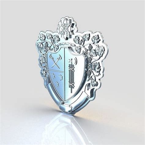 Chi Phi Crest 3d Model 3d Printable Cgtrader