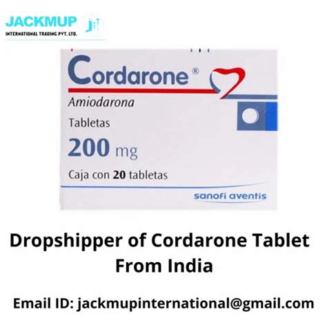 Cordarone Tablet Amiodarone 200 Mg At Rs 19337box In Nagpur Id