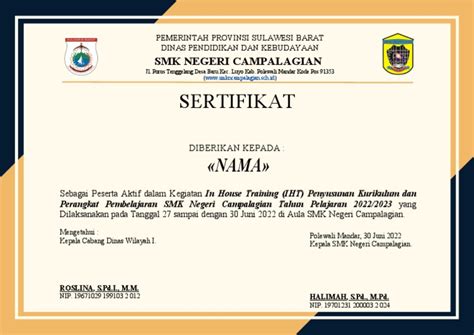 Iht Penyusunan Kurikulum Dan Perangkat Pembelajaran Smk Negeri