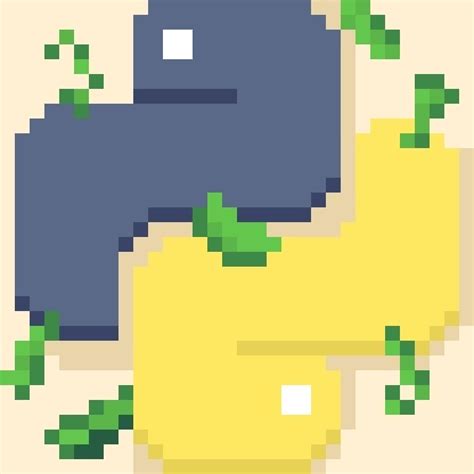 Python Pixel Art Icon Em 2025 Ideias Colagem