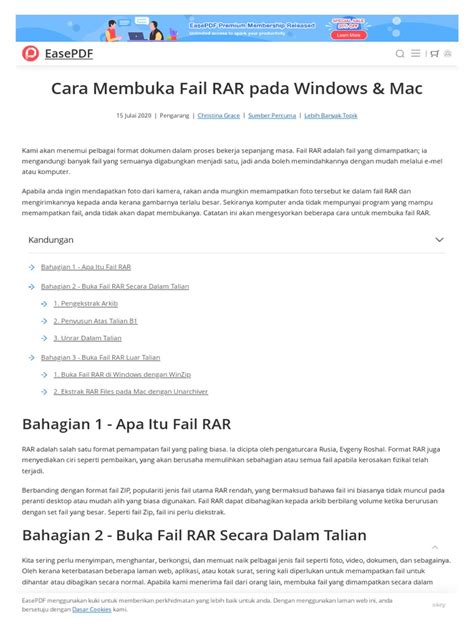 Cara Membuka Fail Rar Di Windows And Mac Secara Percuma Pdf