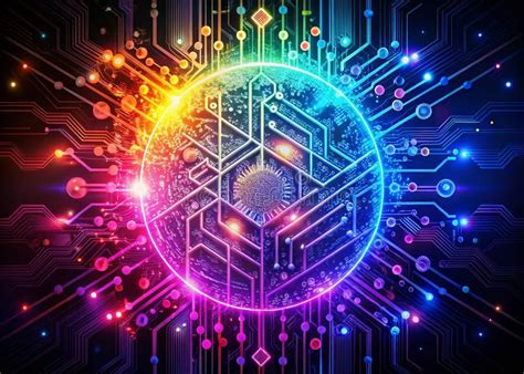 Innovative Logo Concept A Fusion Of Binary Code Circuit Board