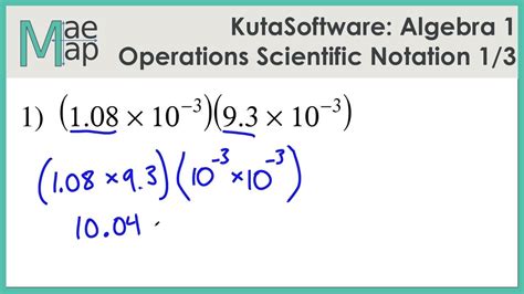Operations With Scientific Notation Worksheet Educational Worksheet