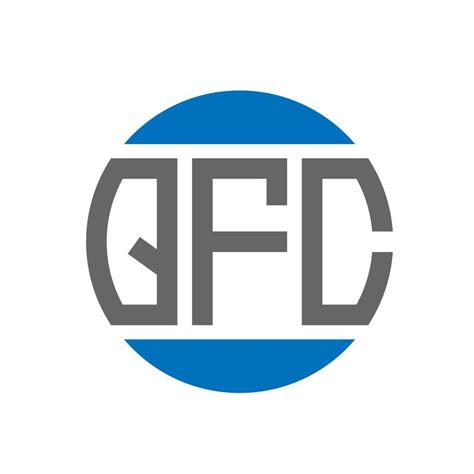 Qfc Letter Logo Design On White Background Qfc Creative Initials Circle Logo Concept Qfc