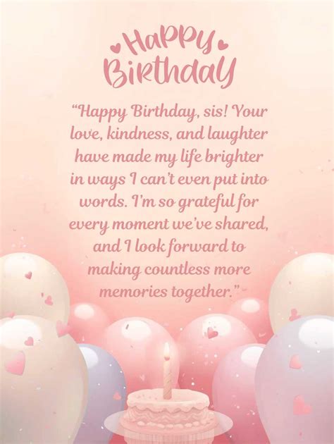 Happy Birthday Sister Beautiful Wishes And Messages