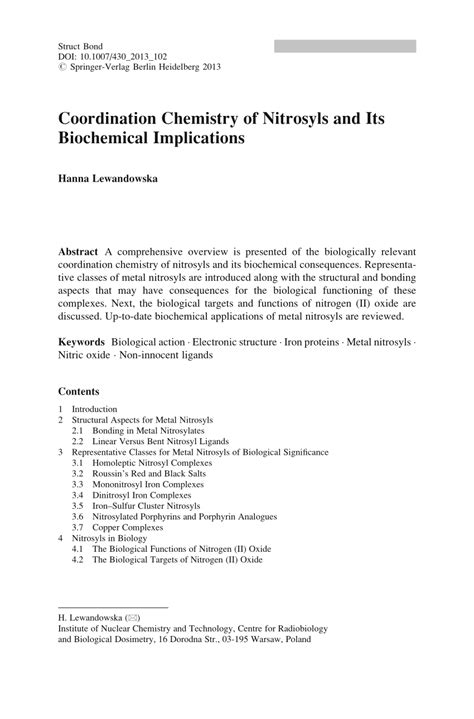 Pdf Structure And Bonding