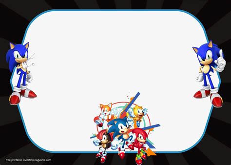 An Image Of Sonic And Friends In Front Of A Blank Sign