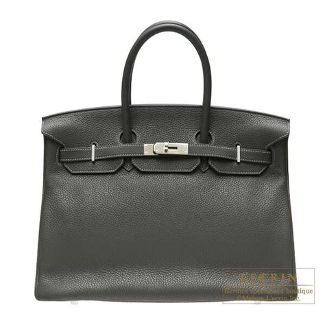 【楽天市場】エルメス バーキン35 グラファイト トリヨンクレマンス シルバー金具 Hermes Birkin Bag 35 Graphite