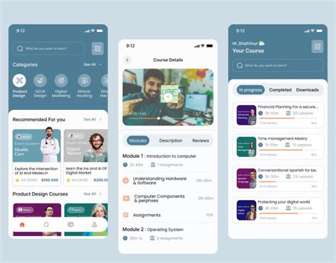 New Design 💫 Online Courses App Ui Design ️‍🔥 Shaimaa Youssef