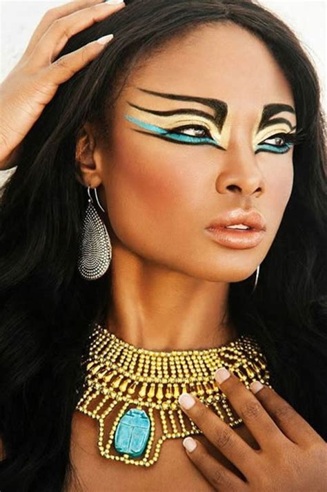 Egyptian Girl Makeup Cleopatra Or Any Egyptian Woman Pharaoh Stock