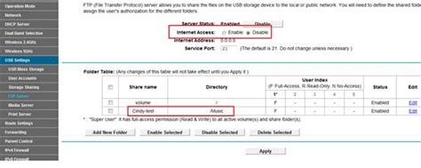 how to set up and use the ftp server feature on modem router self