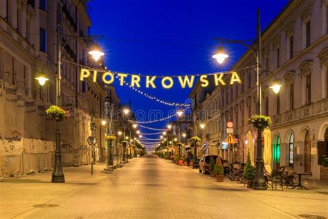 Lodz Poland August 24 2023 Beautiful Architecture Of Piotrkowska