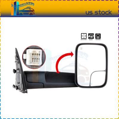 Passenger Side Power Heated View Tow Mirror For 2002 08 Dodge Ram 1500