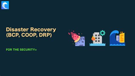 Disaster Recovery With Bcp Coop And Drp Sy0 701 Comptia Security