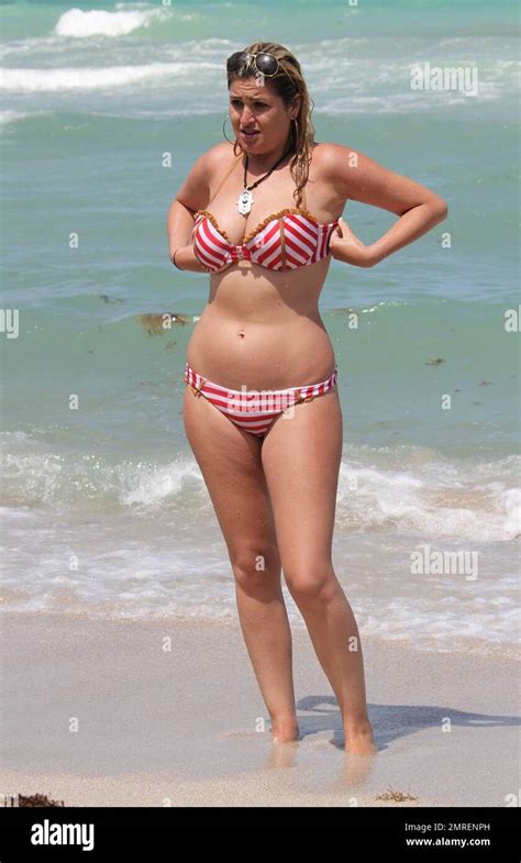 Reality Show Actress Josie Goldberg Wears A Red And White Striped
