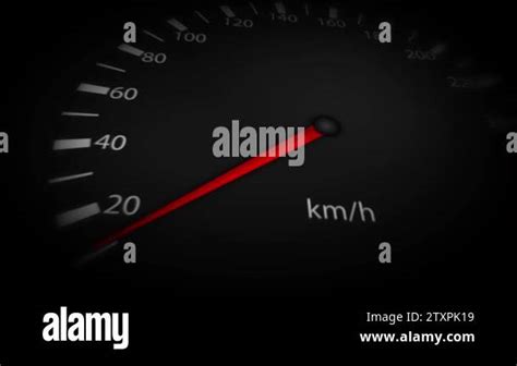 4k Car Speedometer Pointer High Speed Loop 4k Animation Of A Car Or