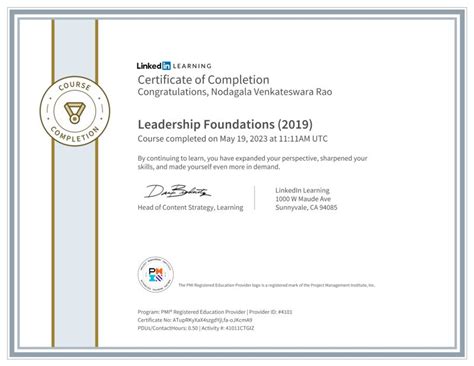 Certificate Of Completion Nodagala Venkateswara Rao