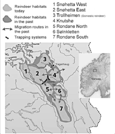 The Reindeer Trapping Systems At Dovrefjell And Fagerhaug The Former