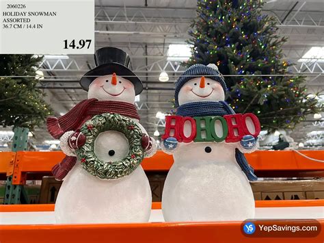 Costco Holiday Snowman Assorted 367 Cm 144 In Itm 2060226