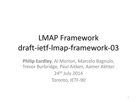 Ppt Lmap Framework Draft Ietf Lmap Framework 03 Powerpoint Presentation Id 2561055