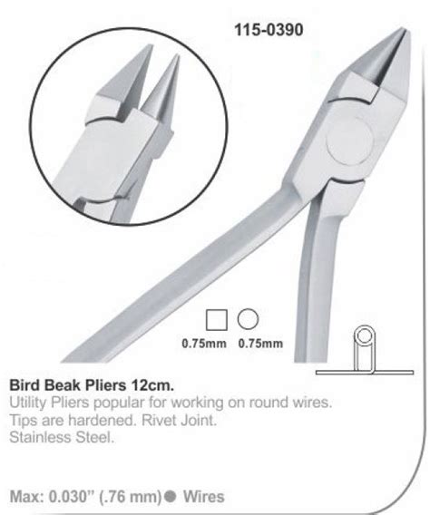 Cleste Birdbeak 12cm Cioc De Pasare Orto 115 0390 Premier Denta