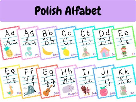 Polish Alphabet To English