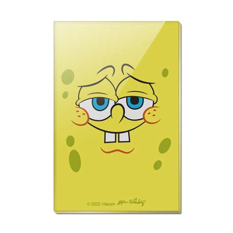 Spongebob Confident Face Rectangle Acrylic Fridge Refrigerator Magnet