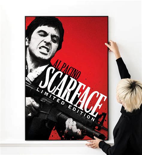 Scarface Al Pacino Is Tony Montana Artwork Poster High Quality Print