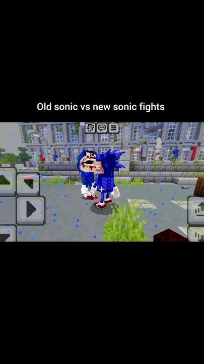 Minecraft Old Sonic Vs New Sonic Fights Shorts Youtube