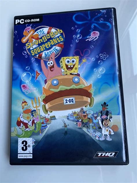 The Spongebob Squarepants Movie Pc Cd Rom Computer Video Game 2004 Age 3 £5 00 Picclick Uk