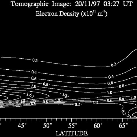 A Tomographic Image Of Ionospheric Electron Density Reconstructed Download Scientific Diagram