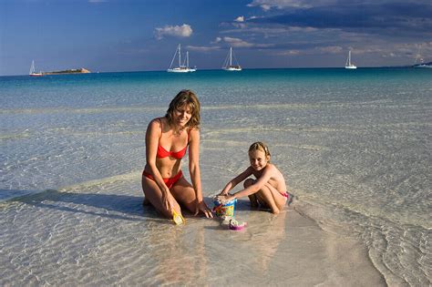 Mother And Daughter Playing At Cala License Image 70154068 Lookphotos
