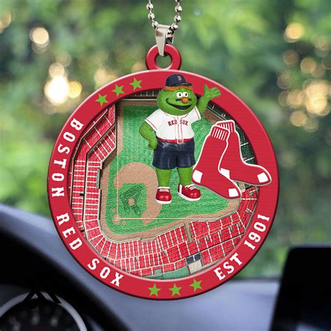 Boston Red Sox 2 Sided Acrylic Car Ornament Goteamjs Store