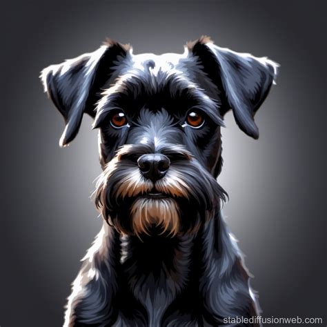 Pixel Art Of Black Miniature Schnauzer Stable Diffusion Online