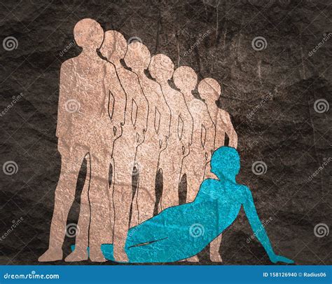 Human Differences Concept Stock Illustration Illustration Of Posing