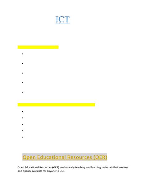 Ict Stands For Information And Communications Technology Pdf