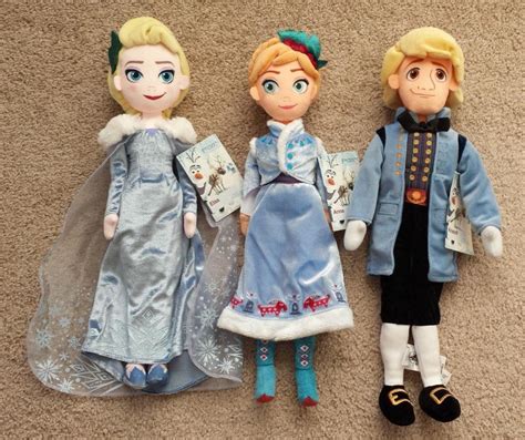 Disney Store Anna Elsa Kristoff Olafs Frozen Adventure Princess Plush