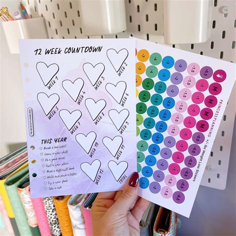 12 Week Countdown Insert New Year Themed This Year