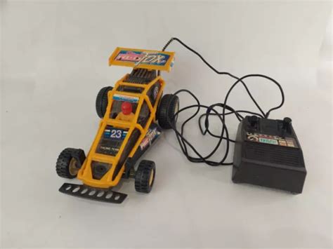 Vintage Radio Shack Wired Controlled Red Fox Racer Yellow Car Untested