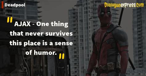 Deadpool And Ajax Quotes Marvel Quotes Deadpoolmovie Favoritequote