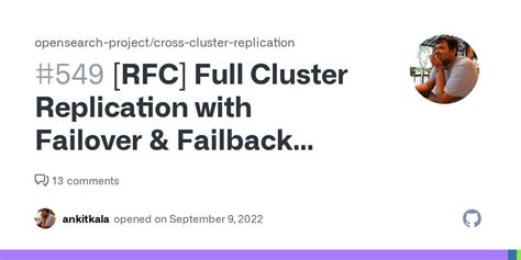 Rfc Full Cluster Replication With Failover And Failback Support · Issue 549 · Opensearch