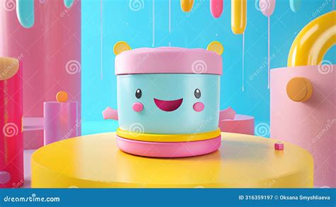 Adorable Animated Character In Vibrant Fantasy Candy Land Stock Image Image Of Imaginary